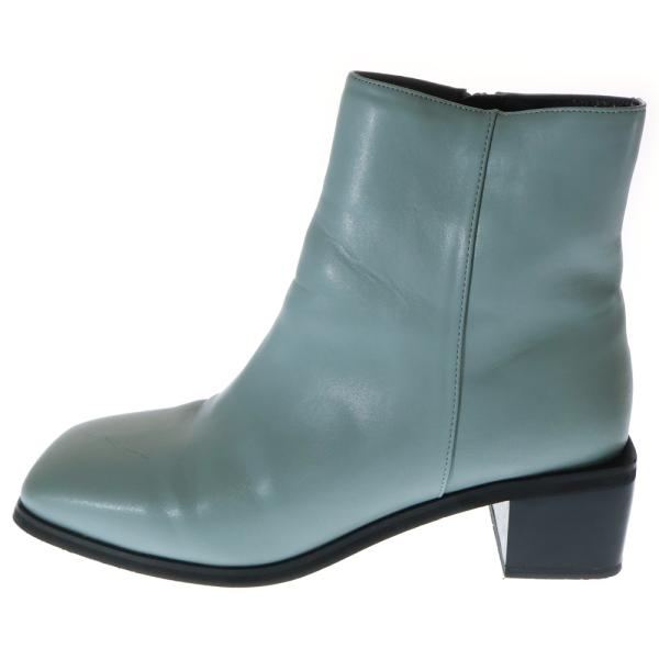 [商品番号]9025I290125[ブランド]NO BRAND（ノーブランド）[モデル]ORiental TRaffic (オリエンタル トラフィック) スクエアトゥー レザーヒールブーツ ブルー 11419[販売店舗]BRING オンライ...