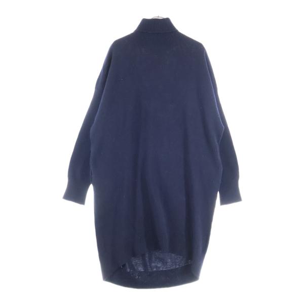 [商品番号]9025J130048[ブランド]NO BRAND（ノーブランド）[モデル]L'EFFRONTEE (レフロンテ) ウール タートルニットセーターワンピース ドレス レディース ネイビー 18-080-500-9010-3-0[...