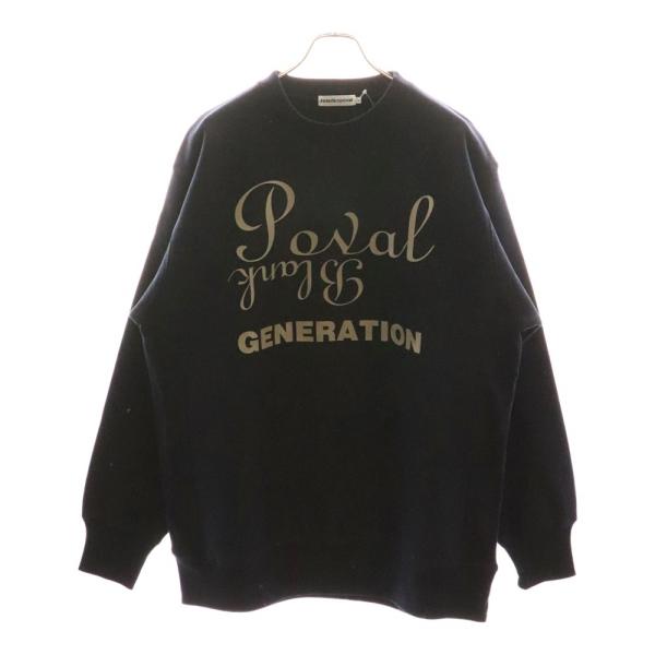 [商品番号]9025J160233[ブランド]CABARET POVAL（キャバレーポバール）[モデル]BEAUTY&amp;YOUTH別注 LUXURIA プリントスウェットトレーナー ネイビー[販売店舗]BRING オンラインショップ