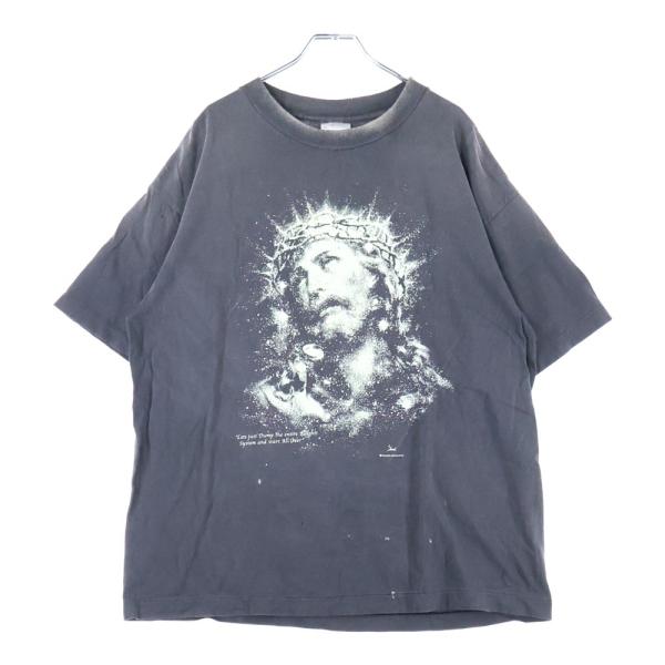 [商品番号]9025J180088[ブランド]SAINT MICHAEL（セントマイケル）[モデル]25SS JESUS S/S TEE ジーザスプリントTシャツ 半袖クルーネックカットソー グレー SM-HR8-0000-016[販売店舗...