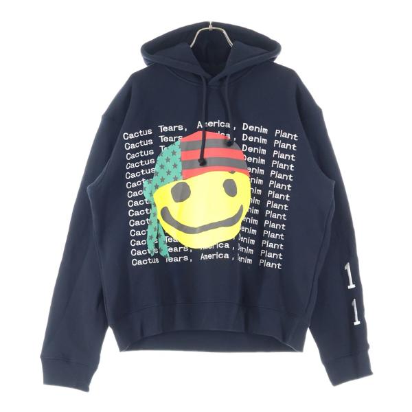 [商品番号]9025J270030[ブランド]DENIM TEARS（デニムティアーズ）[モデル]24AW ×CPFM SMILEY HOODIE カクタスプラントフリーマーケット スマイリー プリント プルオーバーフーディー パーカー ス...