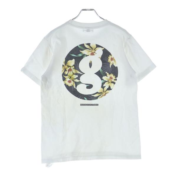 [商品番号]9025J290034[ブランド]GOODENOUGH（グッドイナフ）[モデル]16SS G FLOWER TEE ロゴデザイン 両面プリント クルーネック カットソー 半袖Tシャツ ホワイト[販売店舗]BRING オンラインショップ