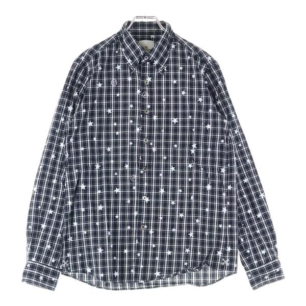 [商品番号]9025J290040[ブランド]UNIFORM EXPERIMENT（ユニフォームエクスペリメント）[モデル]15AW STAR PRINT B.D SHIRT スターモチーフデザイン 長袖シャツ ブラック UE-156077...