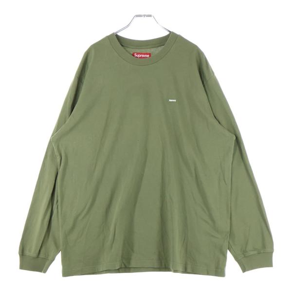 [商品番号]9025J310049[ブランド]SUPREME（シュプリーム）[モデル]23AW Small Box L/S Tee スモールボックスロゴ クルーネック 長袖Tシャツ カットソー オリーブ[販売店舗]BRING THRIFT ...
