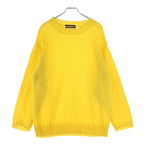 [商品番号]9025K130114[ブランド]UNUSED（アンユーズド）[モデル]19AW 3G CREW NECK KNIT モヘア混 クルーネック ローゲージニット セーター イエロー US1644[販売店舗]BRING大宮店