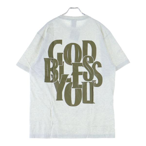 [商品番号]9025K180094[ブランド]EXAMPLE（エグザンプル）[モデル]GOD BLESS YOU グッド ブレイス ユー プリント クルーネック 半袖Tシャツ カットソー グレー[販売店舗]BRING オンラインショップ