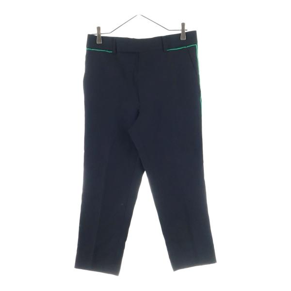 [商品番号]9025K200009[ブランド]Haider Ackermann（ハイダーアッカーマン）[モデル]サイドライン ウールスラックス パンツ ブラック/グリーン[販売店舗]BRING オンラインショップ