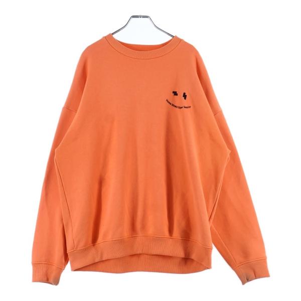 [商品番号]9025K250085[ブランド]DIESEL（ディーゼル）[モデル]S-MART-FLU FELPA フロントエンブロイダリー クルーネックスウェット トレーナー オレンジ A01153[販売店舗]BRING オンラインショップ