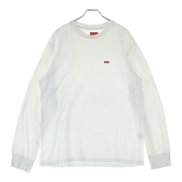 [商品番号]9025L070026[ブランド]SUPREME（シュプリーム）[モデル]21SS Small Logo L/S Tee スモールロゴデザイン クルーネック カットソー 長袖Tシャツ ホワイト[販売店舗]AWESOME VINT...