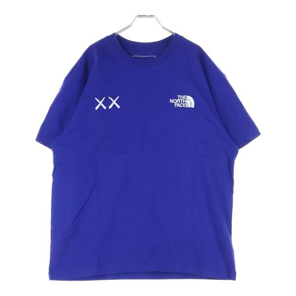 [商品番号]9025L070054[ブランド]THE NORTH FACE（ザノースフェイス）[モデル]×KAWS S/S TEE カウズ フロントロゴ刺繍 Tシャツ 半袖クルーネックカットソー ブルー[販売店舗]BRING 渋谷店