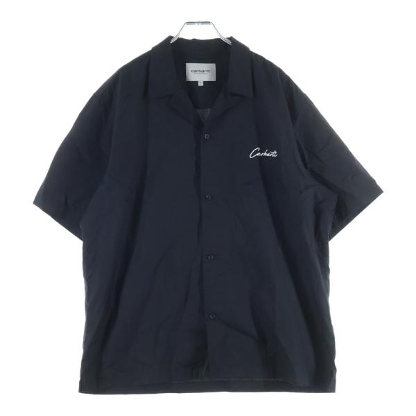 [商品番号]9025L070105[ブランド]Carhartt WIP（カーハート ダブリューアイピー）[モデル]DELRAY SHIRT デルレイ 胸エンブロイダリーデザイン 開襟シャツ ブラック I031465[販売店舗]南千住倉庫