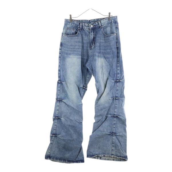 [商品番号]9025L190056[ブランド]NO BRAND（ノーブランド）[モデル]Decency Concept ディセンシー コンセプト ウォッシュ加工 ワイドフレアデニムパンツ インディゴ AL010474L3[販売店舗]BRIN...