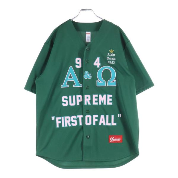 [商品番号]9025L250080[ブランド]SUPREME（シュプリーム）[モデル]24AW Alpha Omega Baseball Jersey アルファ オメガ ベースボールジャージー 半袖シャツ グリーン[販売店舗]BRING W...