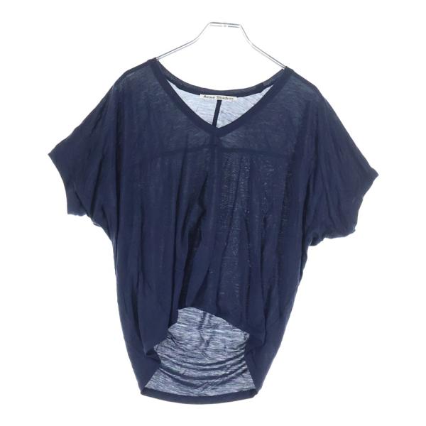 [商品番号]9025L290091[ブランド]Acne Studios（アクネ ストゥディオズ）[モデル]KILEO TENCEL 半袖Vネックカットソー レディース ネイビー 15B164-[販売店舗]BRING オンラインショップ