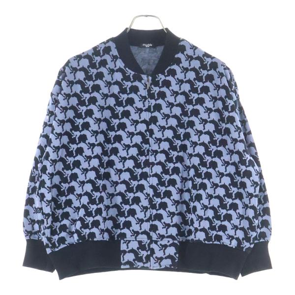 [商品番号]9026A070259[ブランド]MARBLE SUD（マーブルシュッド）[モデル]人と馬 総柄 ニット ジャケット ネイビー 06CF002048[販売店舗]BRING オンラインショップ