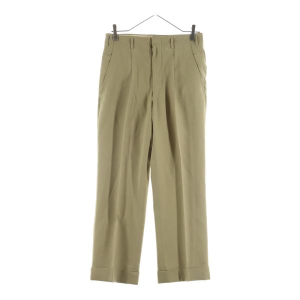 [商品番号]9026A120130[ブランド]VINTAGE（ヴィンテージ）[モデル]50-60S VINTAGE MITRAジップ 2タック ヴィンテージ テーパードスラックスパンツ ベージュ[販売店舗]BRING オンラインショップ