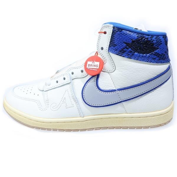 [商品番号]9026A150128[ブランド]NIKE（ナイキ）[モデル]×AWAKE NY JORDAN AIR SHIP PE SP アウェイク ニューヨーク ジョーダン エアシップ ハイカットスニーカー ホワイト/ブルー US10.5...