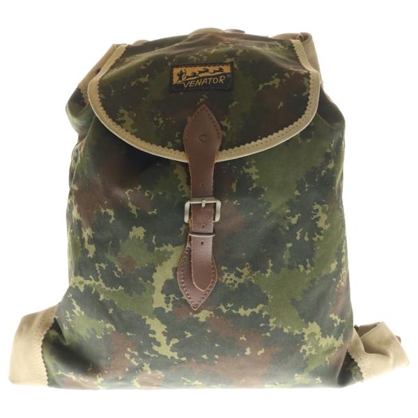 [商品番号]9026A170118[ブランド]NO BRAND（ノーブランド）[モデル]VENATOR (ベネター) カモフラ レザー切り替え キャンバスバックパック リュックサック カーキ[販売店舗]BRING オンラインショップ