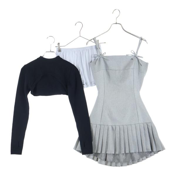 [商品番号]9026A190024[ブランド]NO BRAND（ノーブランド）[モデル]ANDMARY アンドマリー KAREN KNIT SET MINI DRESS カレン ニット 2ピース セット ミニドレス ブラック/グレー レディ...