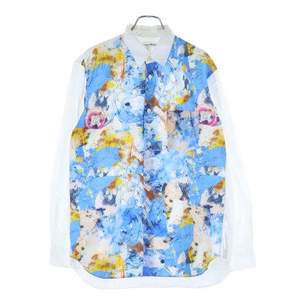 [商品番号]9026A220178[ブランド]COMME des GARCONS SHIRT（コムデギャルソンシャツ）[モデル]20AW × FUTURA フューチュラ 総柄 グラフィック 長袖 シャツ ブルー W28006[販売店舗]BR...