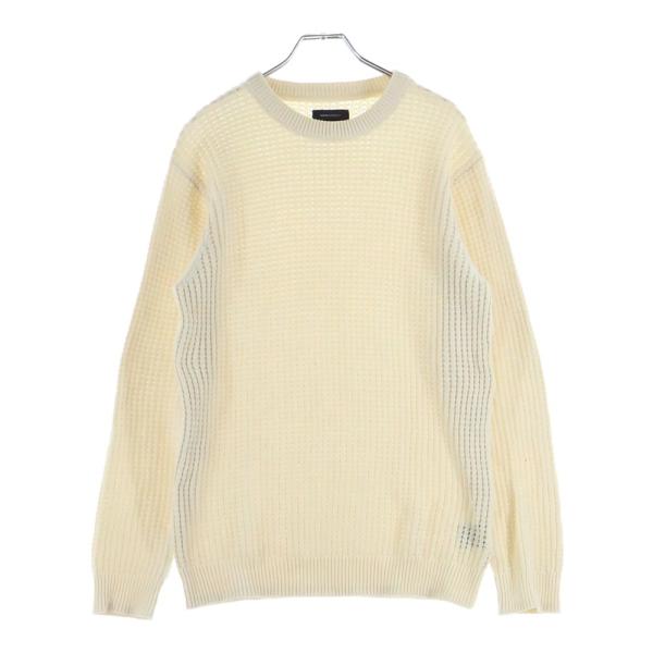 [商品番号]9026A240004[ブランド]AMERICAN RAG CIE（アメリカンラグシー）[モデル]ワッフル編み クルーネックプルオーバーニットセーター 長袖 ロングスリーブ アイボリー ADN-M161-KN527[販売店舗]B...