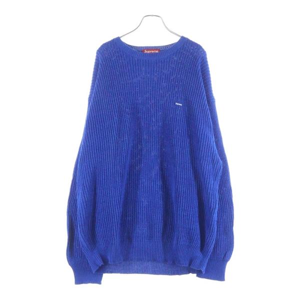 [商品番号]9026A250041[ブランド]SUPREME（シュプリーム）[モデル]23AW Small Box Ribbed Sweater スモールボックスロゴ リブニット セーター ブルー[販売店舗]BRING仙台店