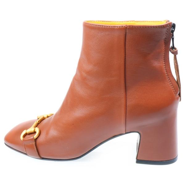 [商品番号]9026B010024[ブランド]MARA BINI（マラビニ）[モデル]イタリア製 ビットバック レザー スクエアトゥ ショートブーツ レディース ブラウン[販売店舗]BRING オンラインショップ