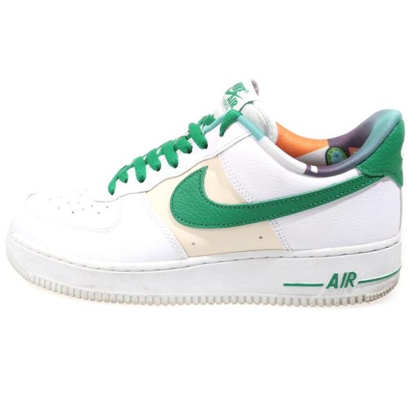 [商品番号]9026B040102[ブランド]NIKE（ナイキ）[モデル]AIR FORCE 1 07 LV8 EMB WHITE AND MALACHITE エアフォース1 ホワイト アンド マラカイト ローカットスニーカー US9/27...