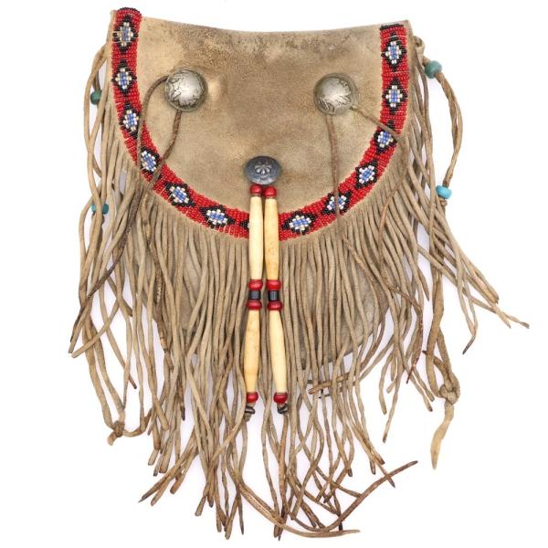 [商品番号]9026B050103[ブランド]THE BINGO BROTHERS（ザ ビンゴブラザーズ）[モデル]ビーズ コンチョカスタム ディアスキン フリンジポーチ バッグ ベージュ[販売店舗]BRING オンラインショップ