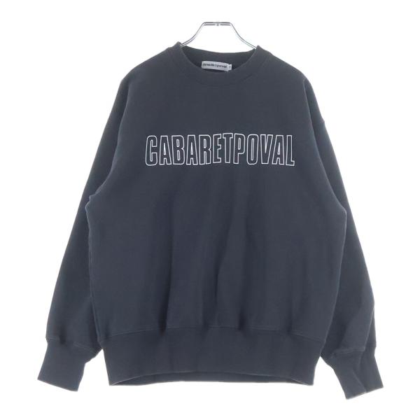 [商品番号]9026B060001[ブランド]CABARET POVAL（キャバレーポバール）[モデル]Frost Fade PH Logo Crewneck フェード加工 クルーネックスウェット トレーナー ブラック[販売店舗]BRING...