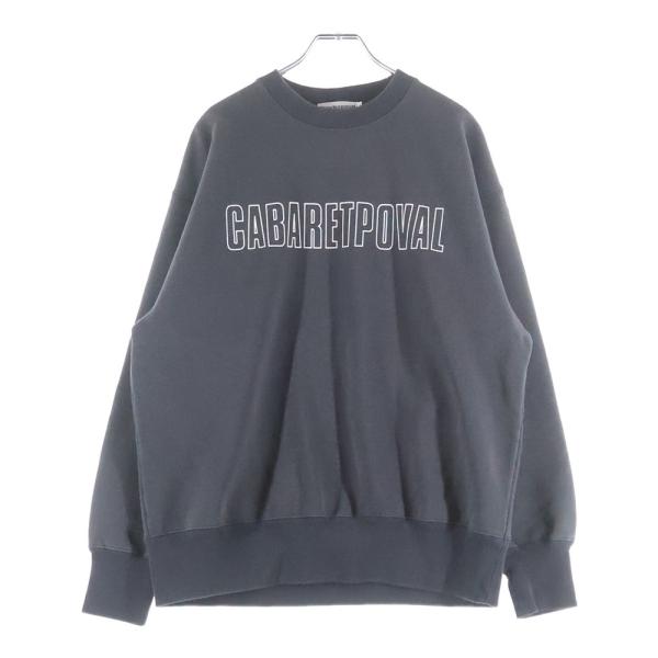 [商品番号]9026B060003[ブランド]CABARET POVAL（キャバレーポバール）[モデル]Frost Fade PH Logo Crewneck フェード加工 クルーネックスウェット トレーナー ブラック[販売店舗]BRING...