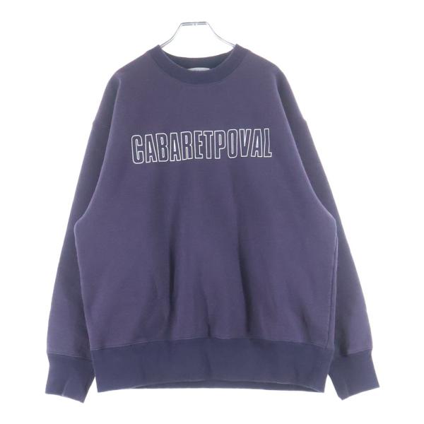 [商品番号]9026B060004[ブランド]CABARET POVAL（キャバレーポバール）[モデル]Frost Fade PH Logo Crewneck フェード加工 クルーネックスウェット トレーナー ネイビー[販売店舗]BRING...