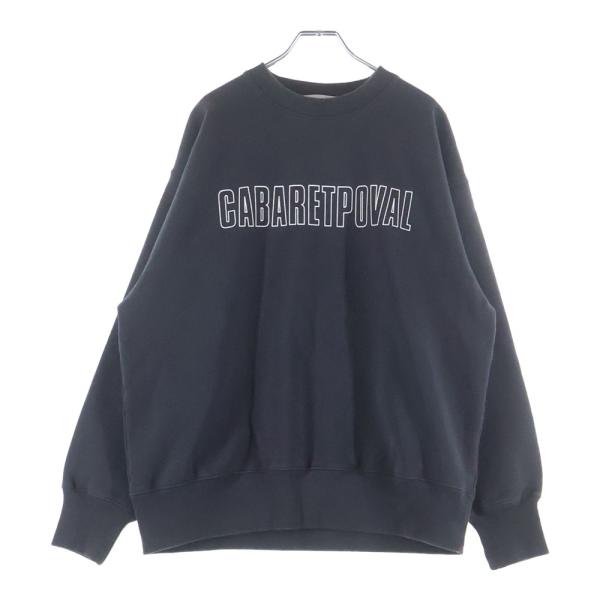 [商品番号]9026B060005[ブランド]CABARET POVAL（キャバレーポバール）[モデル]Frost Fade PH Logo Crewneck フェード加工 クルーネックスウェット トレーナー ブラック[販売店舗]BRING...