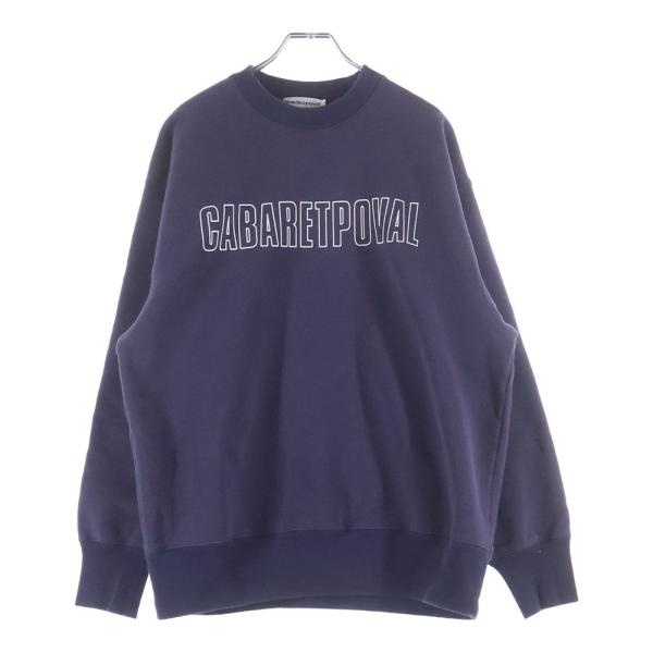 [商品番号]9026B060006[ブランド]CABARET POVAL（キャバレーポバール）[モデル]Frost Fade PH Logo Crewneck フェード加工 クルーネックスウェット トレーナー ネイビー[販売店舗]BRING...