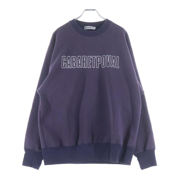[商品番号]9026B060007[ブランド]CABARET POVAL（キャバレーポバール）[モデル]Frost Fade PH Logo Crewneck フェード加工 クルーネックスウェット トレーナー ネイビー[販売店舗]BRING...
