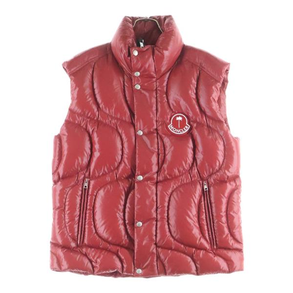 [商品番号]9026B060014[ブランド]MONCLER（モンクレール）[モデル]24AW ×PALM ANGELS GWENYTH パームエンジェルス グウェニス ロゴデザイン ジップアップ ダウンベスト レッド J209L1A000...