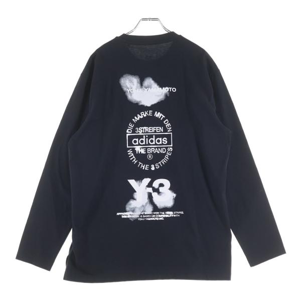 [商品番号]9026B070072[ブランド]Y-3（ワイスリー）[モデル]GRAPHIC LONG SLEEVE TEE グラフィックデザイン クルーネック カットソー 長袖Tシャツ ブラック JX4747[販売店舗]BRING オンライ...