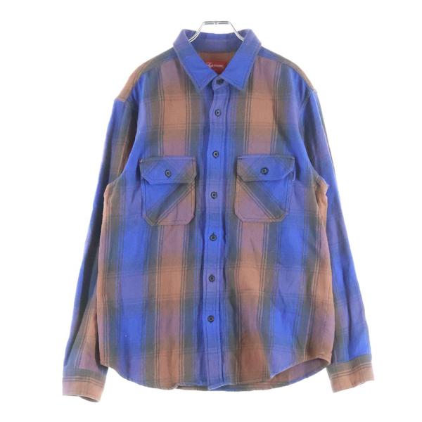 [商品番号]9026B080121[ブランド]SUPREME（シュプリーム）[モデル]19AW Heavyweight Flannel Shirt ヘビーウェイト フランネルチェック 長袖シャツ ブルー/ブラウン[販売店舗]BRING WA...