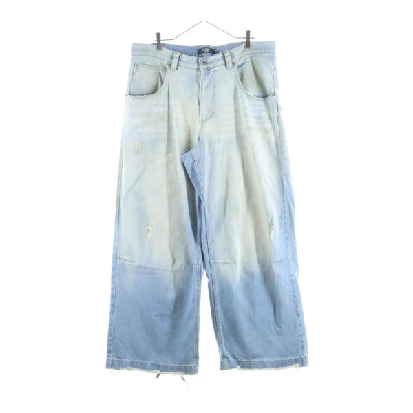 [商品番号]9026B090088[ブランド]JADED LONDON（ジェイデッドロンドン）[モデル]LIGHT WASH COLOSSUS FIT JEANS ライトウォッシュ マルチポケット ジップアップ コロッサスフィット ワイドデ...