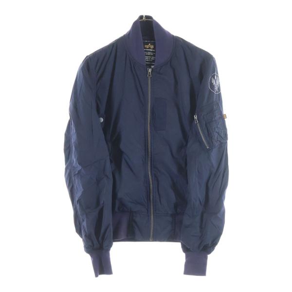 [商品番号]9026B090104[ブランド]UNIFORM EXPERIMENT（ユニフォームエクスペリメント）[モデル]14SS ジップアップナイロンジャケット MA-1 ネイビー UE-140025[販売店舗]BRING オンラインショップ