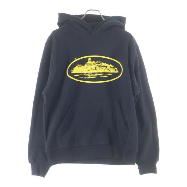 [商品番号]9026B110036[ブランド]Corteiz（コーテイズ）[モデル]ALCATRAZ Hoodie V2 アルカトラズ フーディー フロントプリント プルオーバー パーカー ブラック/イエロー CRTZ-1128[販売店舗]...