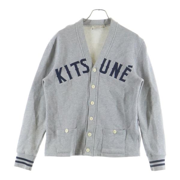 [商品番号]9026B130032[ブランド]MAISON KITSUNE（メゾンキツネ）[モデル]フロントワッペン コットン スウェットカーディガン グレー KMK-0601A[販売店舗]BRING オンラインショップ