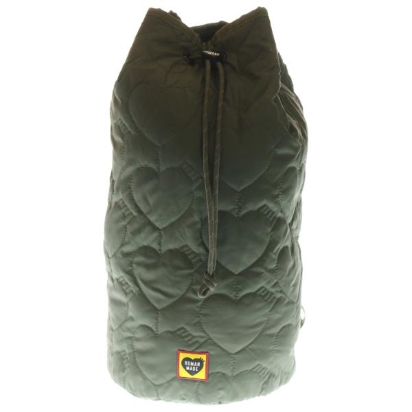 [商品番号]9026B130165[ブランド]HUMAN MADE（ヒューマンメイド）[モデル]HEART QUILTING BONSACK ハートキルティング ロゴパッチ付き ボンサック バック カーキー[販売店舗]BRING オンライン...