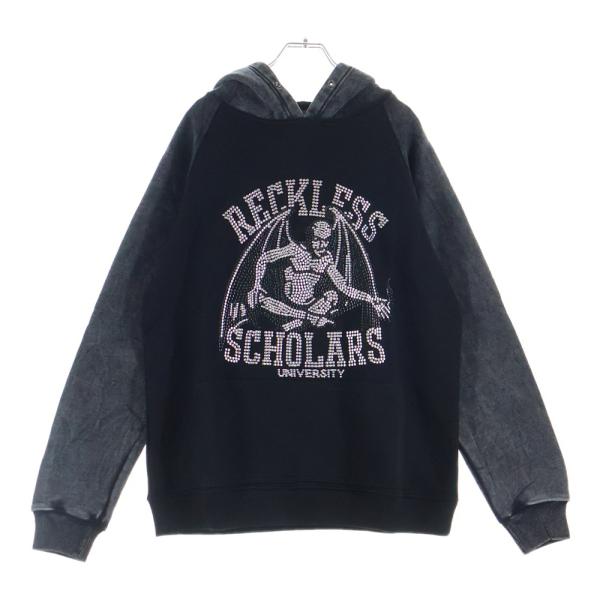[商品番号]9026B130206[ブランド]RECKLESS SCHOLARS（レックレススカラーズ）[モデル]STONEWASHED HOODIE レックレススカラーズ カンガルーポケット ストーンウオッシュド プルオーバースウェットパ...