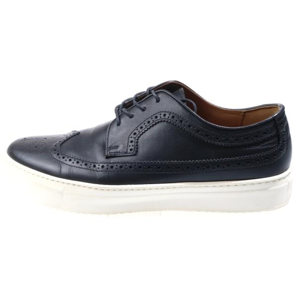 [商品番号]9026B140019[ブランド]NO BRAND（ノーブランド）[モデル]MORAL CODE モラルコード JONES ジョーンズ レザー ウィングチップ ローカットスニーカー ブラック[販売店舗]BRING オンラインショップ
