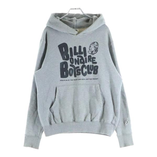 [商品番号]9026B170144[ブランド]BILLIONAIRE BOYS CLUB（ビリオネアボーイズクラブ）[モデル]ロゴプリント フーディ プルオーバースウェットパーカー グレー BBCJP171K003[販売店舗]BRING オ...