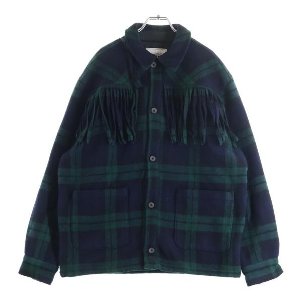 [商品番号]9026C020092[ブランド]KITH（キス）[モデル]24AW BONDED WOOL ABEL SHIRT ボンデッド ボタンアップ ウールチェックシャツ グリーン/ブルー[販売店舗]BRING福岡天神店