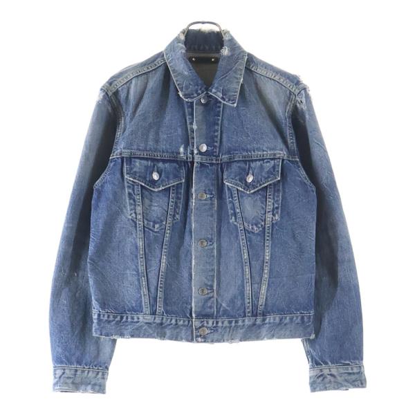 [商品番号]9026C110135[ブランド]MINEDENIM（マインデニム）[モデル]18AW ダメージ加工 デニムトラッカージャケット インディゴ 1808-8001-85-022[販売店舗]BRING THRIFT CLOSET