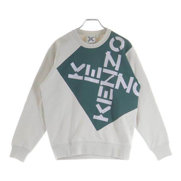[商品番号]9026C150040[ブランド]KENZO（ケンゾー）[モデル]フロントロゴプリント クルーネックスウェットシャツ トレーナー ホワイト FB62SW6344MS[販売店舗]BRING THRIFT CLOSET