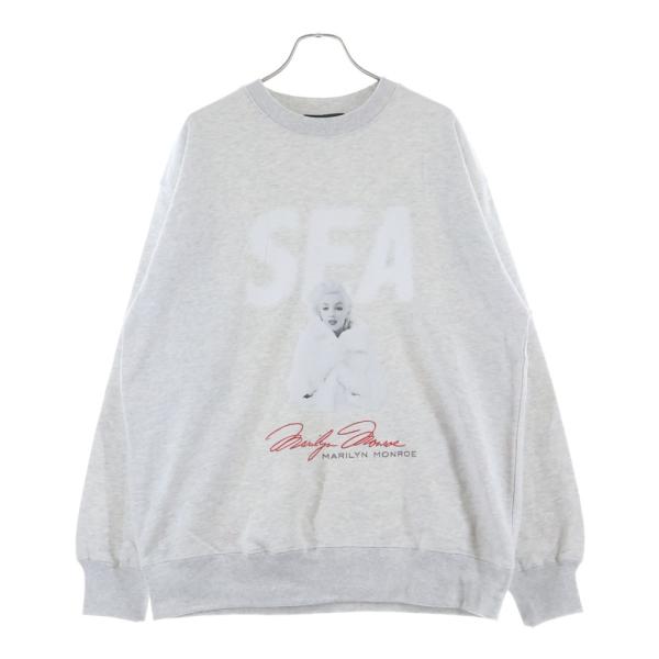 [商品番号]9026C190054[ブランド]WIND AND SEA（ウィンダンシー）[モデル]26SS MARILYN MONROE WDS CREWNECK SWEAT SHIRT マリリンモンロースウェットトレーナー グレー WDS...